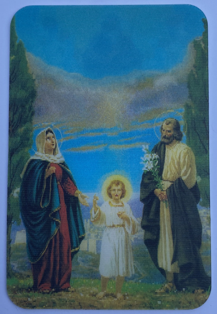 The Holy Trinity Holographic Card