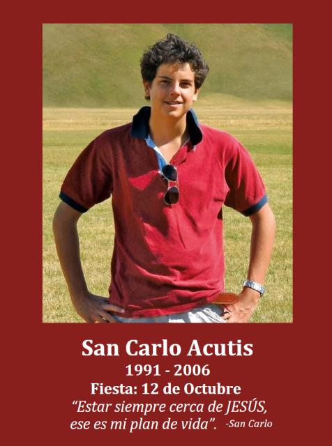 SPANISH - Saint Carlo Acutis Prayer Card