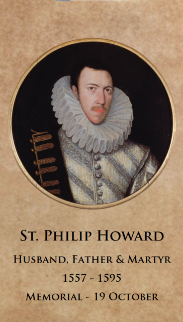 St. Philip Howard Prayer Card