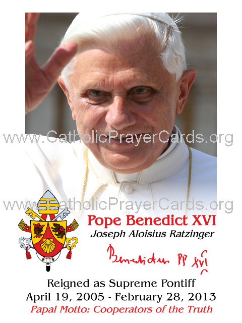 New Pope Catholic Holy Cards - Catholic Prayer Cards - St Therese of ...