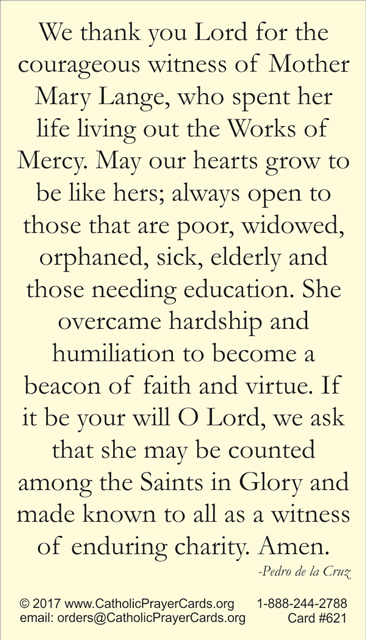 Venerable Mother Mary Lange