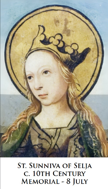 St. Sunniva Prayer Card